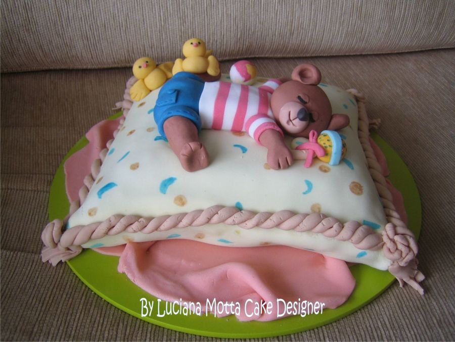 Sleepy Bear Cake - CakeCentral.com