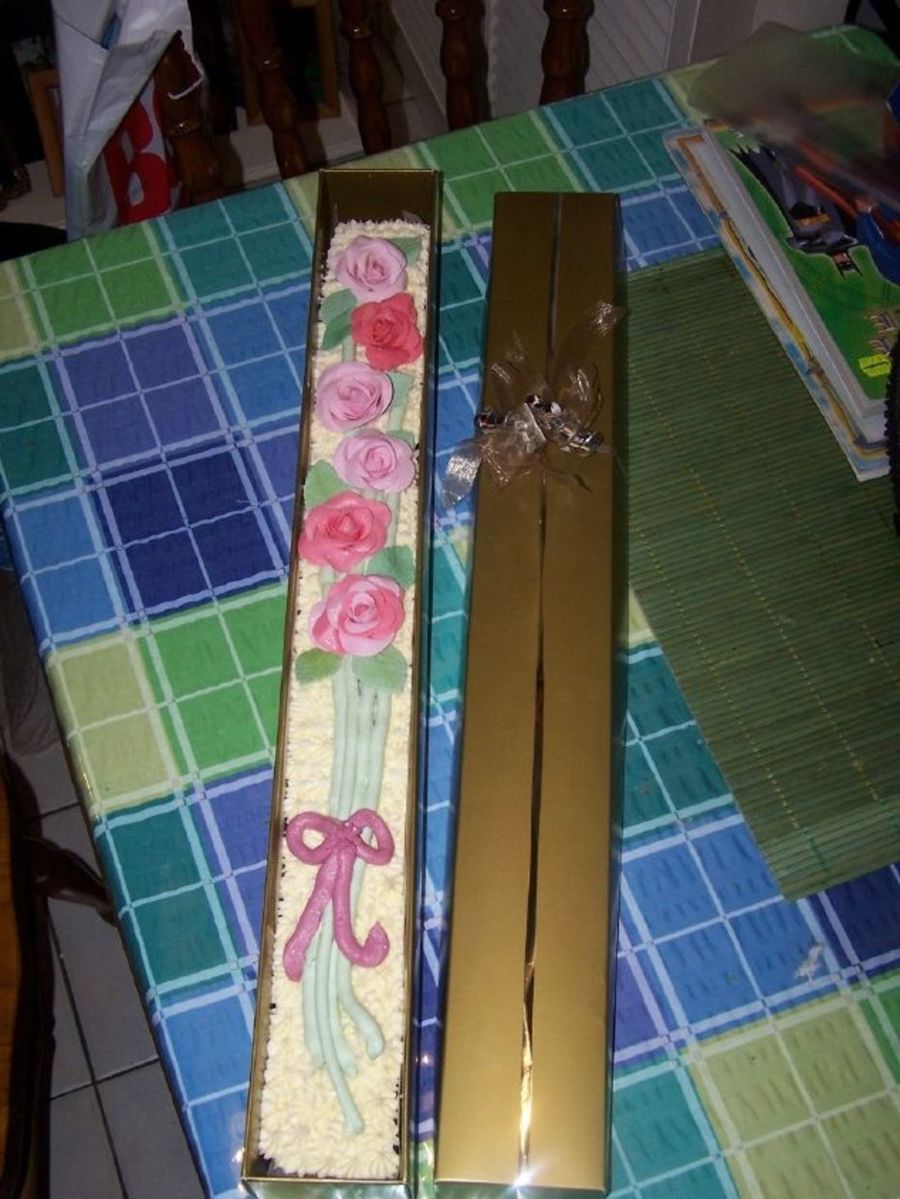 Rose Box Cake - CakeCentral.com
