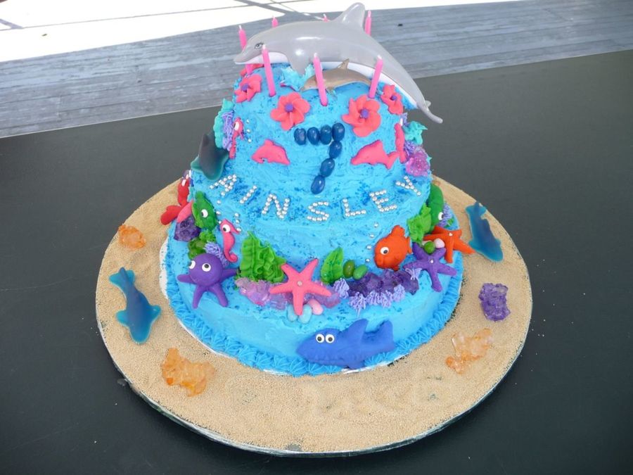 Under The Sea Dolphin Cake - CakeCentral.com