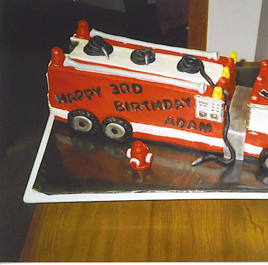 3D Fire Engine Cake - CakeCentral.com