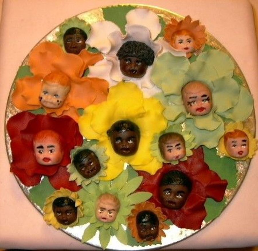 Flower Faces - CakeCentral.com