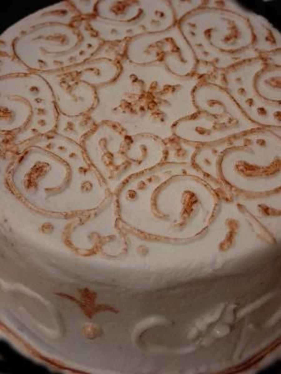 Painted Scroll - CakeCentral.com