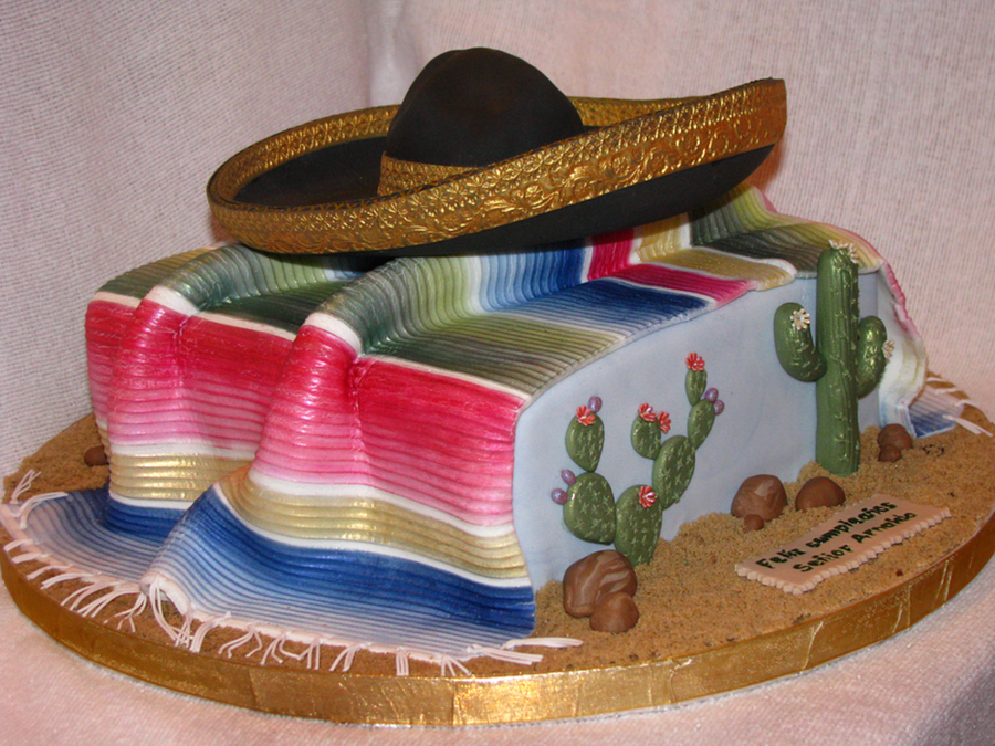 Mexican Theme Bd Cake - CakeCentral.com