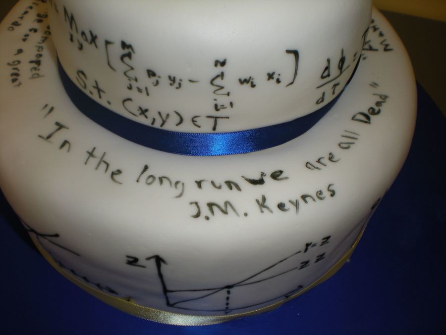 Economics Graduation Cake - CakeCentral.com