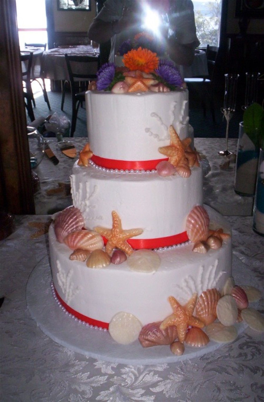 First Seashell Wedding Cake - CakeCentral.com