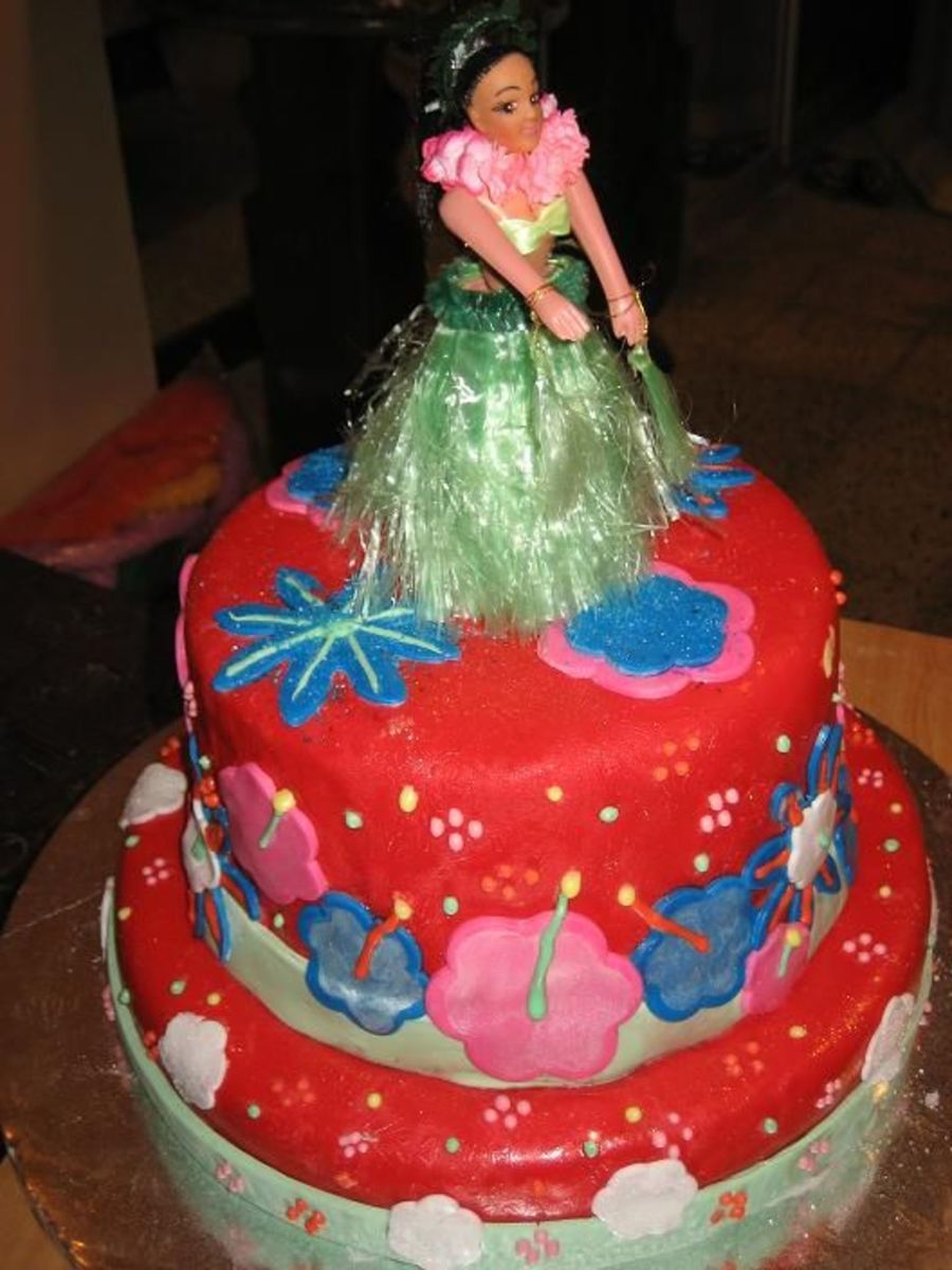Hula Girl Cake - CakeCentral.com