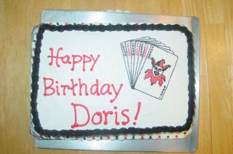 Canasta Birthday Cake - CakeCentral.com