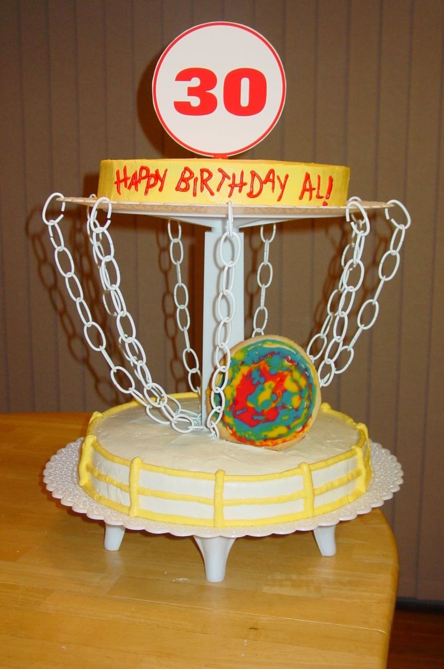 Disc Golf Basket - CakeCentral.com