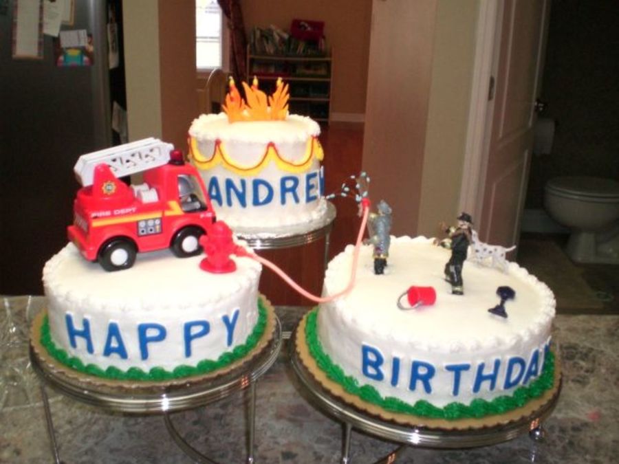 Firefighter Birthday Cake - CakeCentral.com