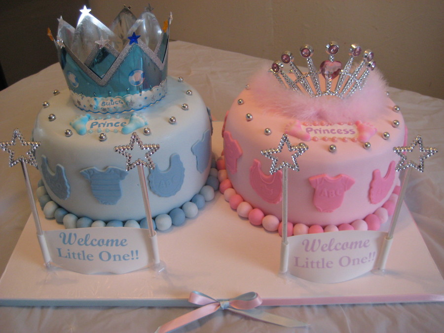 Twins Baby Shower - CakeCentral.com
