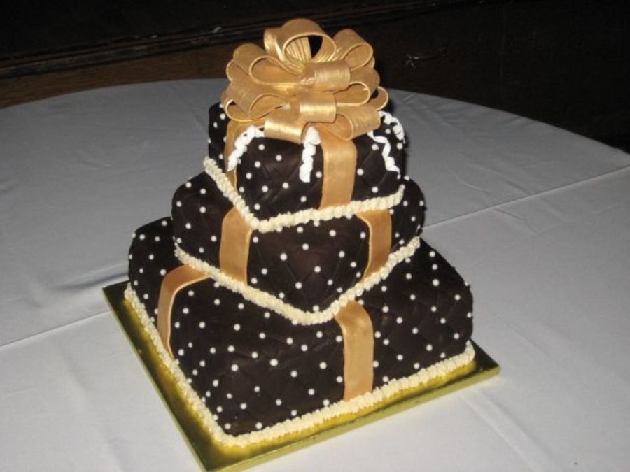 First Time 3 Tier Square Cake - CakeCentral.com