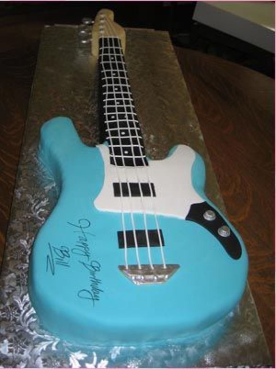 Bass Guitar Cake - CakeCentral.com