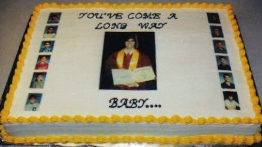 Edible Image Graduation Cake - CakeCentral.com