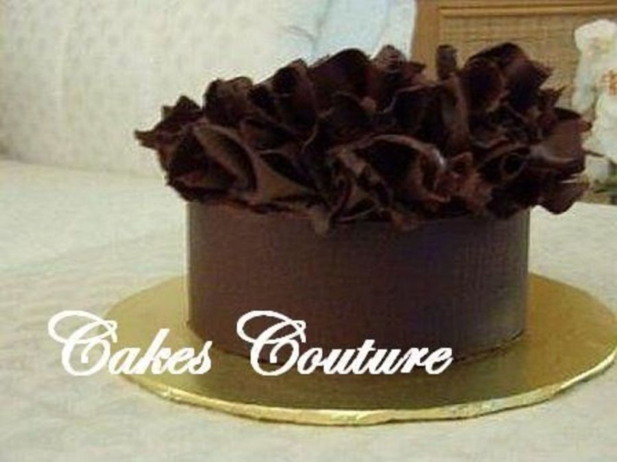 Chocolate Ruffle Cake - CakeCentral.com