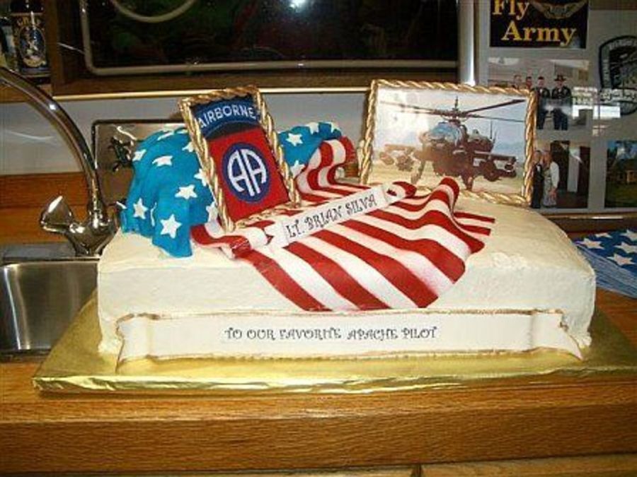 Military Flag Cake - CakeCentral.com