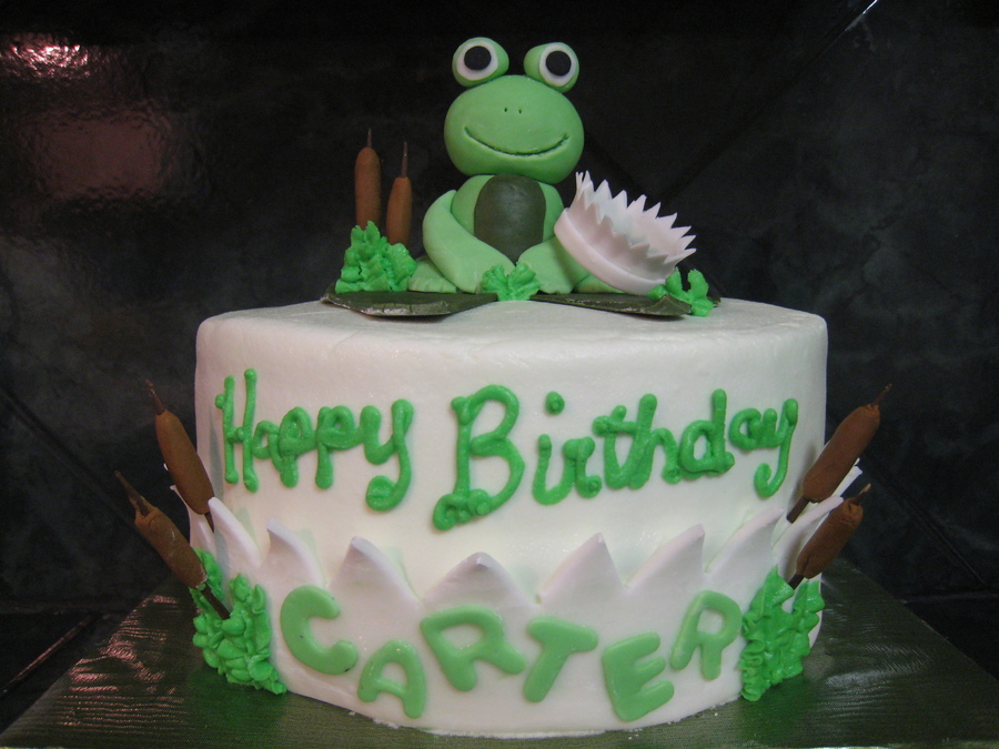 Frog Prince Smash Cake - CakeCentral.com