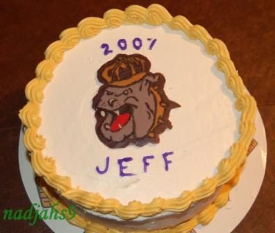 Jmu Grad Cake - Duke Dog - CakeCentral.com