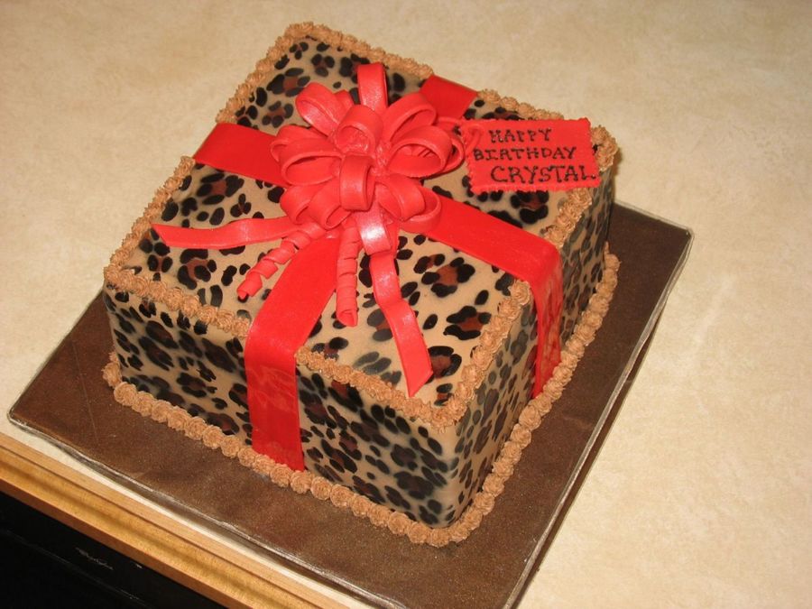 Leopard Print Cake - CakeCentral.com