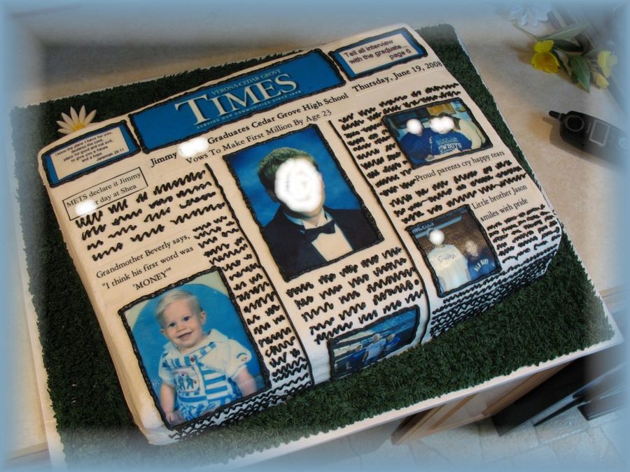 Graduation Newspaper - CakeCentral.com