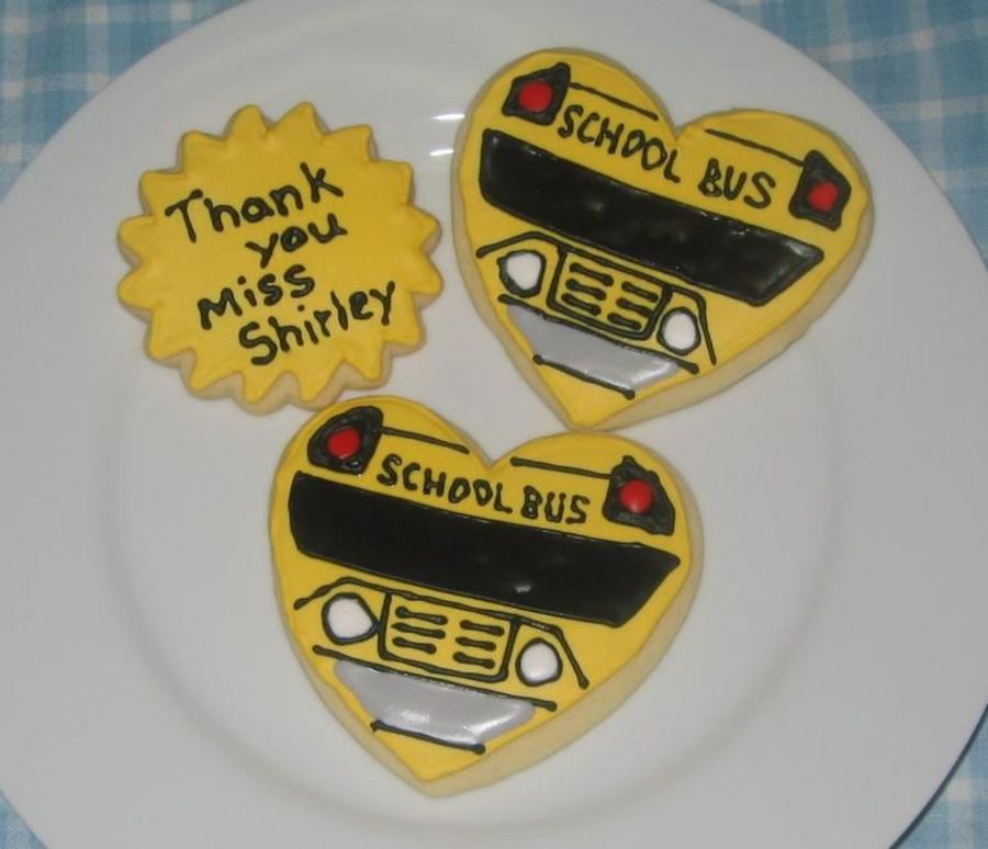 School Bus Cookies - CakeCentral.com