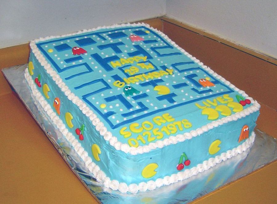 Pacman Birthday Cake - CakeCentral.com