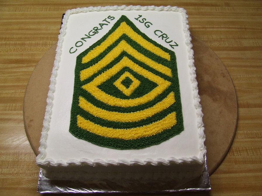 1Sg Army Cake - CakeCentral.com