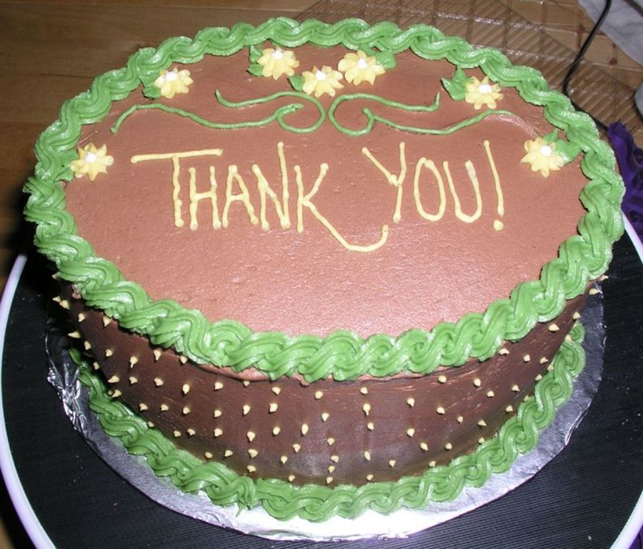 Thank You Cake - CakeCentral.com