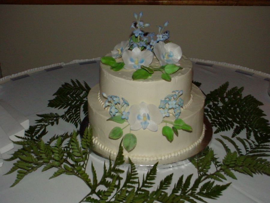 Moth Orchid Tropical Wedding Cake - CakeCentral.com