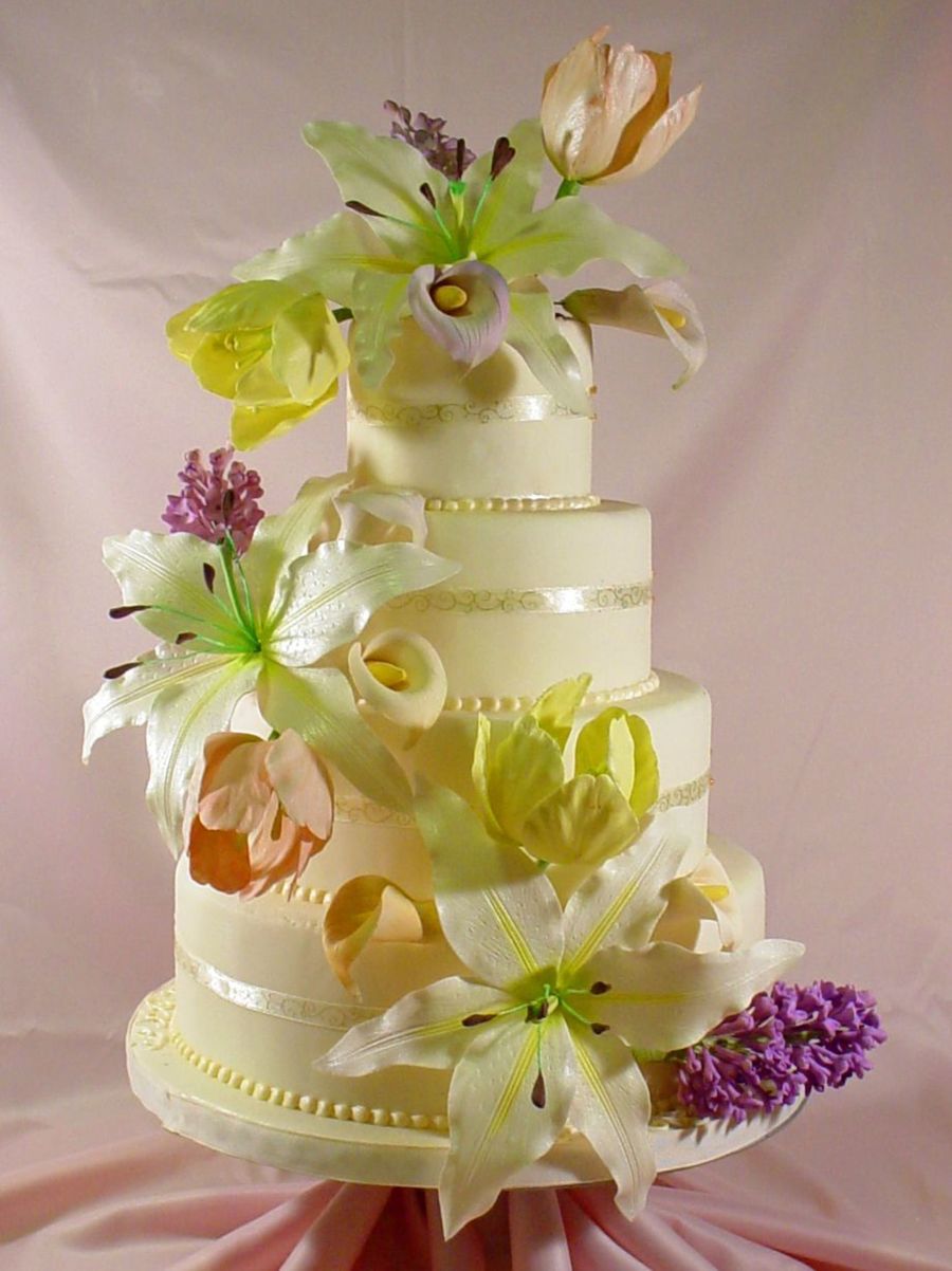 Floral Cascade - CakeCentral.com