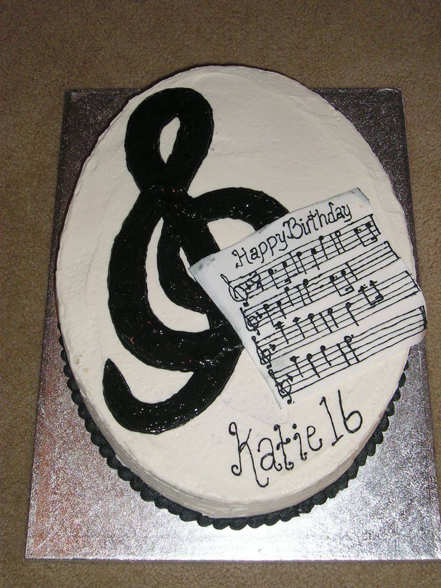 Treble Clef - CakeCentral.com