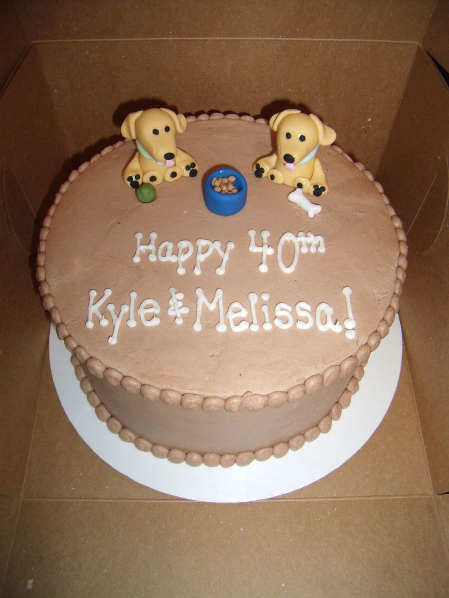 Yellow Lab Birthday Cake - CakeCentral.com