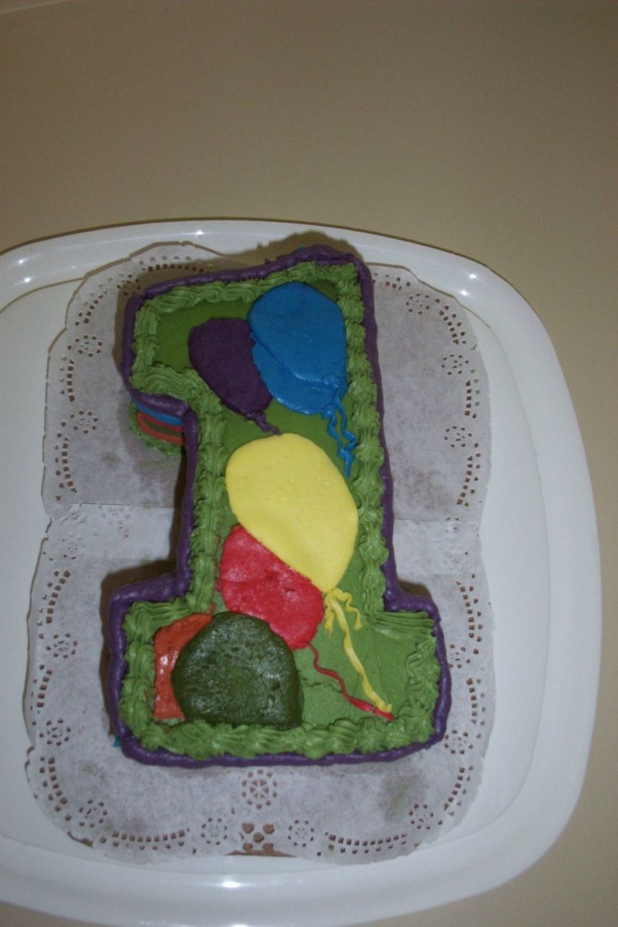 Number 1 Cake Balloon - CakeCentral.com