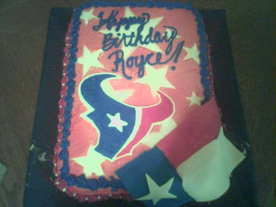 Houston Texans Birthday Cake - CakeCentral.com
