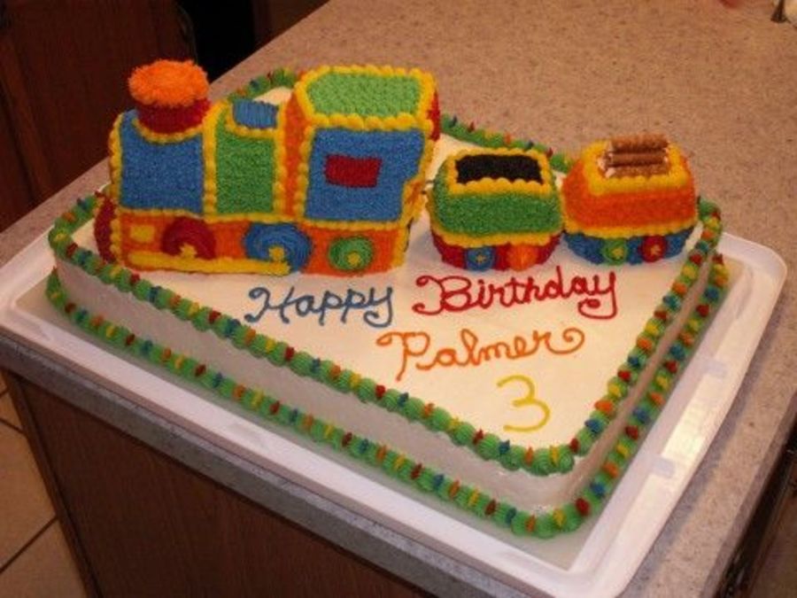 3-D Train Cake - CakeCentral.com