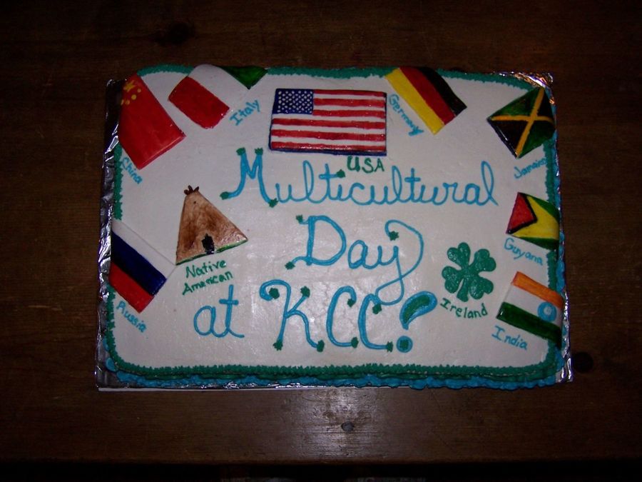 Multi-Cultural Day Cake - CakeCentral.com