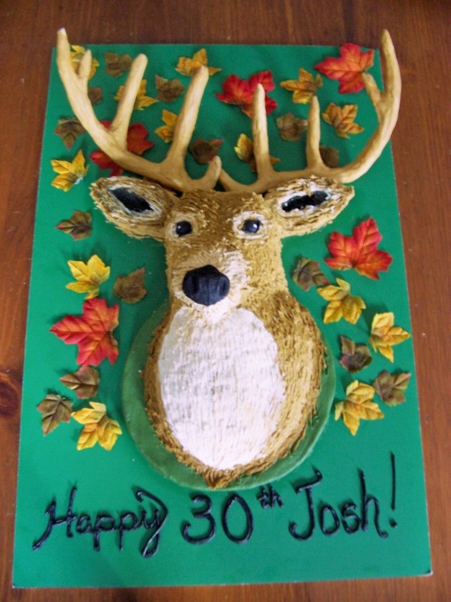 Deer Mount Cake - CakeCentral.com