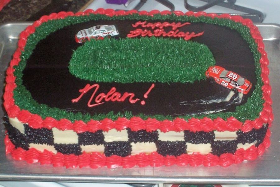 Nascar Cake - CakeCentral.com