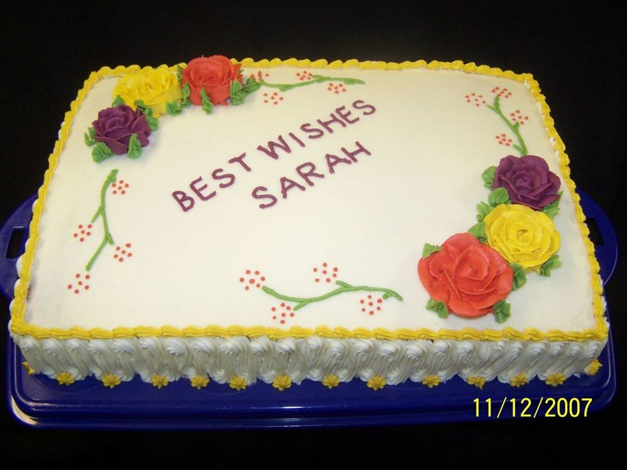 Best Wishes Sarah - CakeCentral.com
