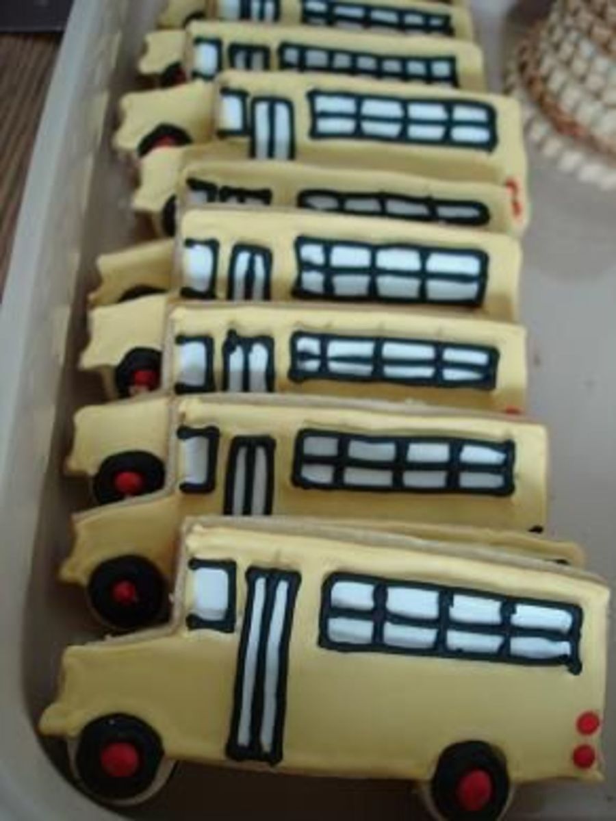 School Bus Cookies - CakeCentral.com