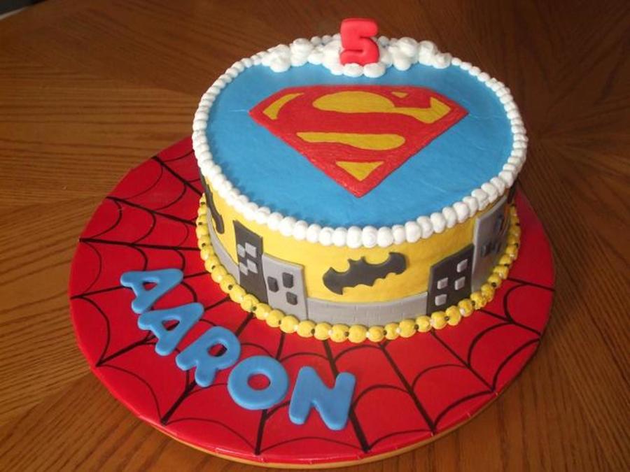 One Tier Super Hero - CakeCentral.com