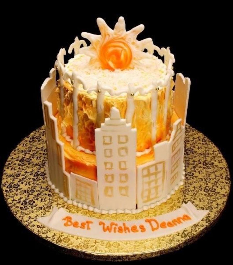 Atlanta Skyline Cake - CakeCentral.com