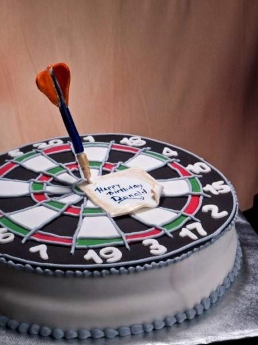 Dart Board Birthday Cake - CakeCentral.com