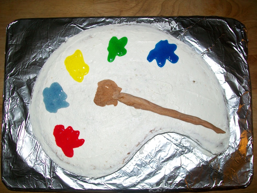 Paint Palet Cake - CakeCentral.com