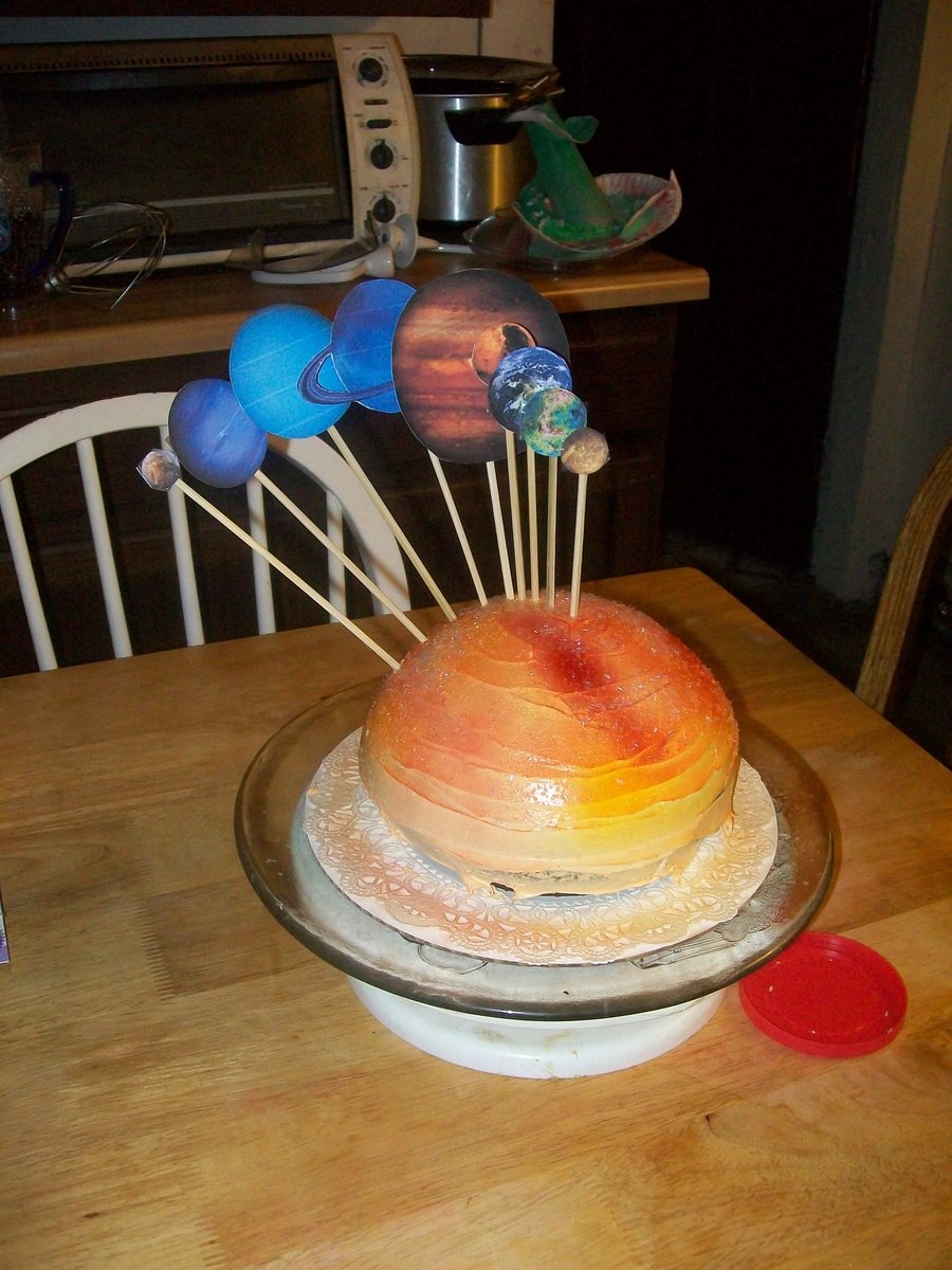 Solar System Cake - CakeCentral.com