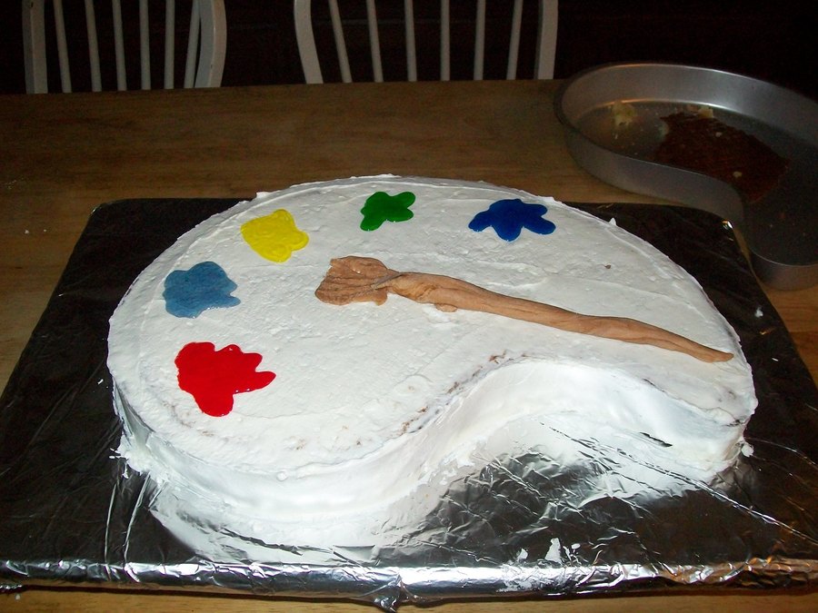 Paint Palet Cake - CakeCentral.com