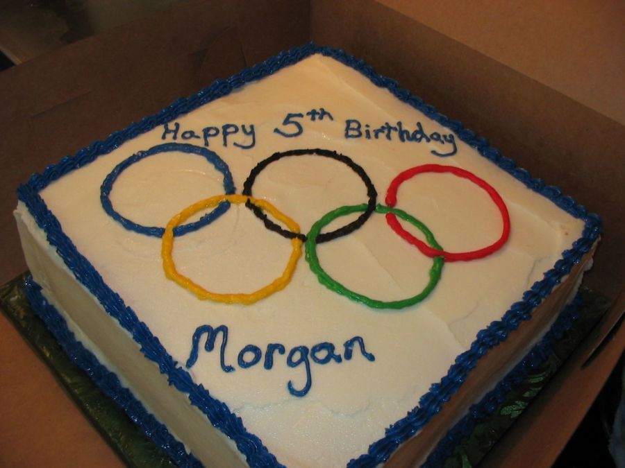 Olympic Theme Cake - CakeCentral.com