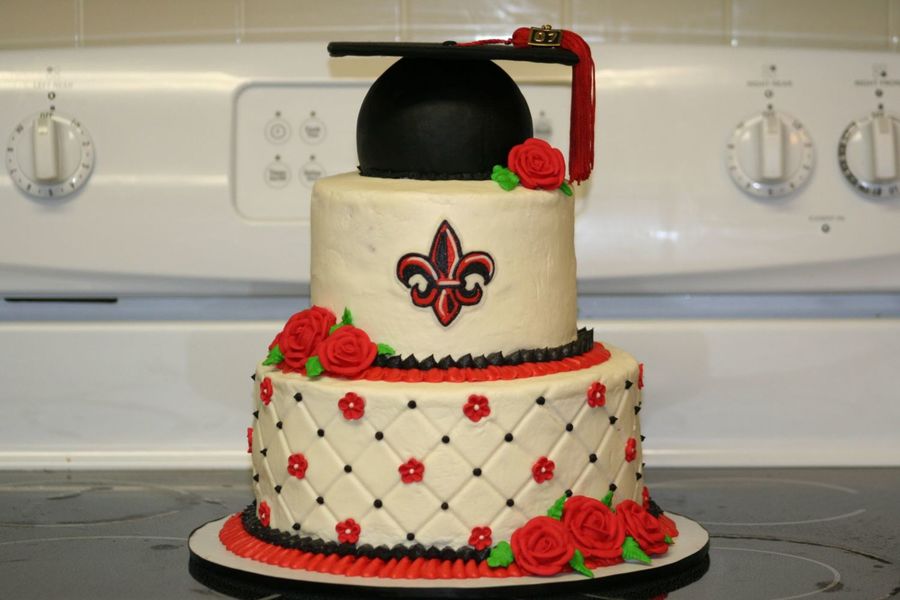Ul-Lafayette Graduation Cake - CakeCentral.com