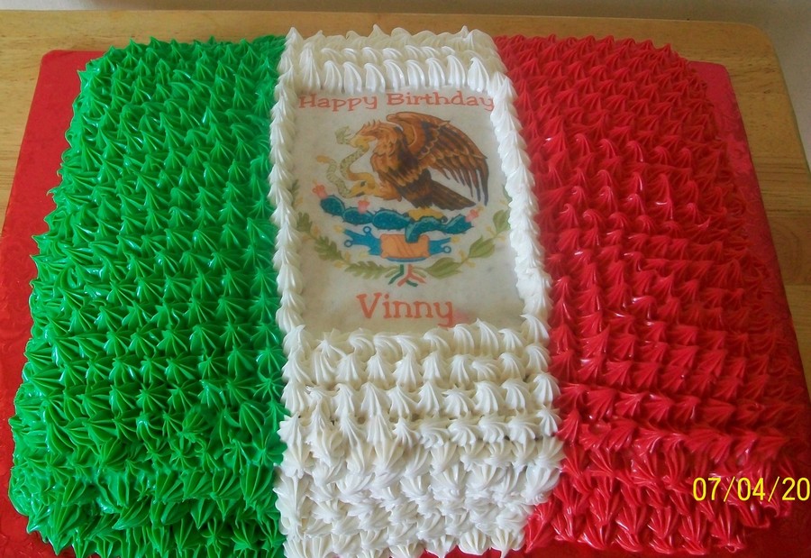 Mexican Flag Cake - CakeCentral.com
