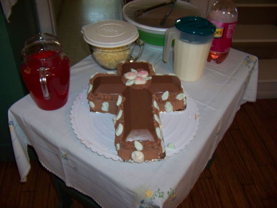 Chocolate Easter Cross - CakeCentral.com