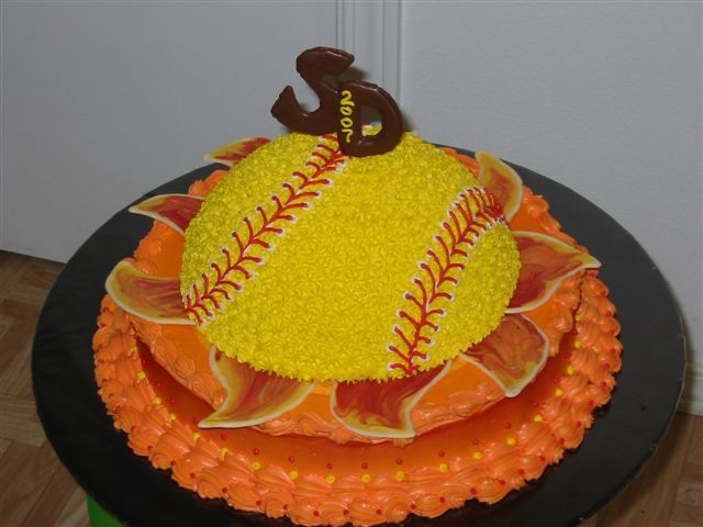 Softball Party Cake - CakeCentral.com